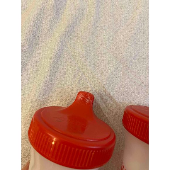 Playtex | Dining | 2 Playtex Red Sippy Cups Trains Vintage 995 1 ...